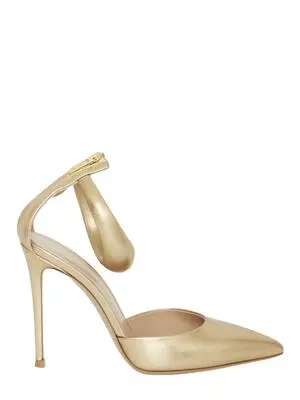 GIANVITO ROSSI Gianvito Rossi Pointed-Toe Ankle-Strap Pumps