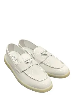 Prada Logo Loafers - White