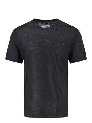 MAISON MARGIELA Jacquard Printed Crewneck T-shirt - Black