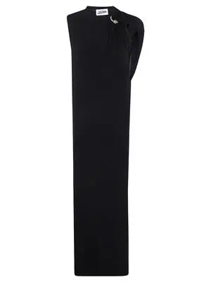 JEAN PAUL GAULTIER Sleeveless Twisted-neckline Maxi Dress - Black