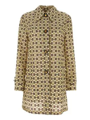 GUCCI Gucci Graphic Printed Mid-Length Coat