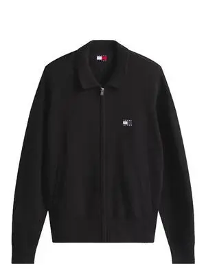 Tommy Hilfiger Relaxed Fit Zip-thru Sweatshirt - Black