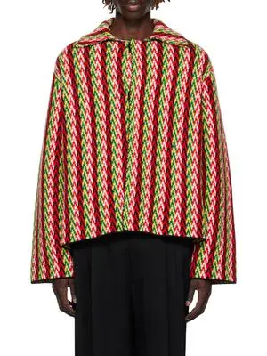 LANVIN Curb Chevron Long-sleeved Jacket - Multicolor