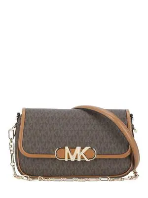 Michael Kors Medium Logo Shoulder Bag - Black