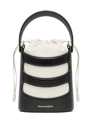 Alexander McQueen The Rise Mini Bucket Bag - Black
