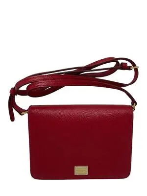 Dolce & Gabbana Dolce & Gabbana Flap Shoulder Bag Red