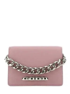 Alexander McQueen Four-ring Mini Crossbody Bag - Pink