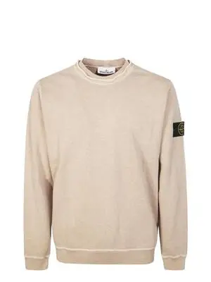 Stone Island Regular-fit Crewneck Sweatshirt - Nude