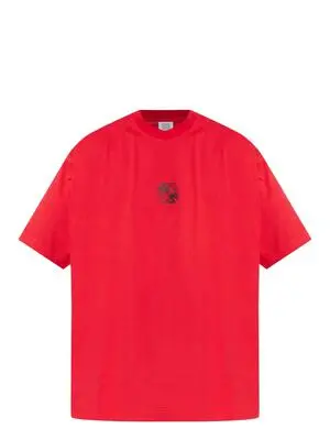 Vetements Graphic Logo Crewneck T-shirt - Red
