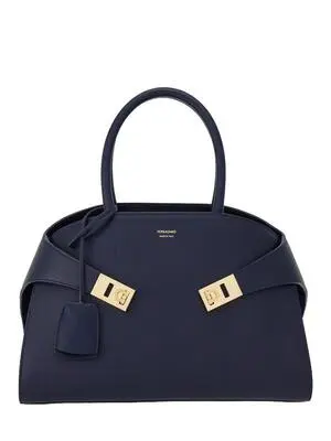 FERRAGAMO Hug Small Tote Bag - Blue