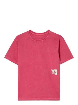 Alexander Wang Round Neck Short Sleeve T-shirt - Red