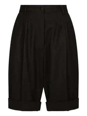 DOLCE & GABBANA Dolce & Gabbana High Waist Gabardine Shorts