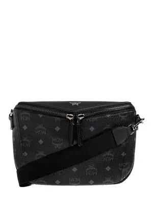 Mcm Small Diamant 3d Crossbody Bag - Black