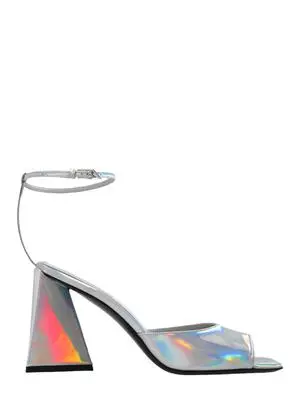 Attico The Piper Heeled Sandals - Gray