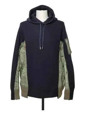 SACAI Sacai Panelled Zip-Pocket Hoodie