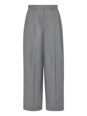 THE ROW Pleated Trousers - Grey