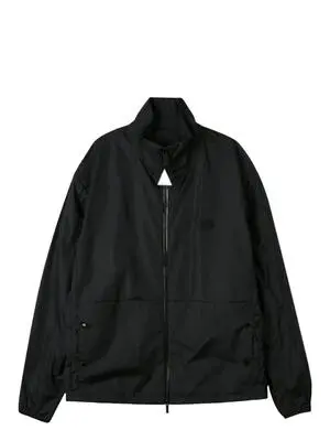 Moncler Long-sleeved Casual Zip-up Jacket - Black