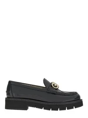 FERRAGAMO Gancini Loafers - Black