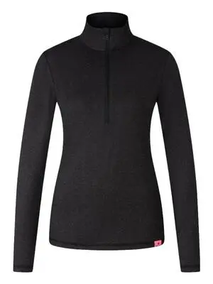 Bogner Zip Sweater With Shimmer Effect - Black