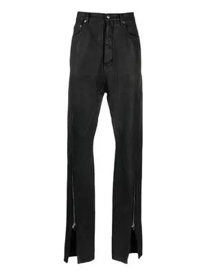 RICK OWENS Rick Owens Black Wax Runway Bolan Banana Jeans