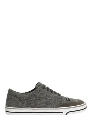 Dolce & Gabbana Sailing Linen Sneakers - Black