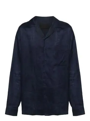 Prada Long-sleeved Button-up Shirt - Blue