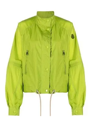 Moncler High-neck Lightweight Jacket - Green