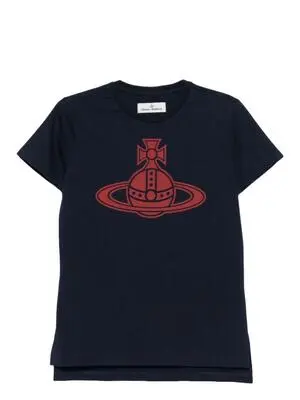 VIVIENNE WESTWOOD Orb-printed Crewneck T-shirt - Black