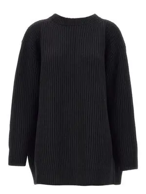 MAISON MARGIELA Long-sleeved Crewneck Jumper - Black