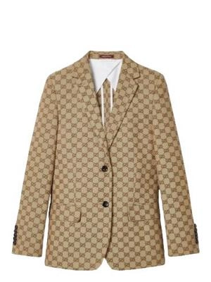 Gucci Gg Monogram Jacket - Nude