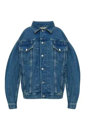 Vetements Denim Jacket With Flap Pockets - Blue