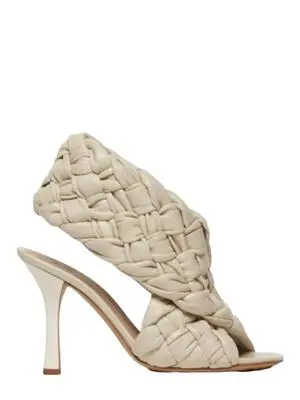 BOTTEGA VENETA Bottega Veneta Woven Leather High Heel Sandals