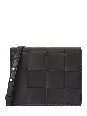 Bottega Veneta Mini Cassette Shoulder Bag - Black