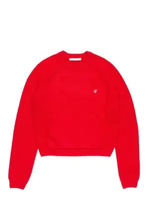 Acne Studios Crewneck Jumper With Pocket - Red