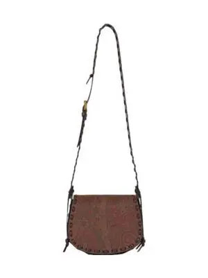 Etro Small Drya Paisley Jacquard Crossbody Bag - Brown