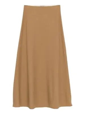 Alberta Ferretti High-waisted Midi Skirt - Brown