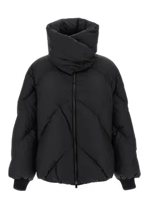TATRAS Echeveria Down Jacket With Stand Collar And Drawstring Hem - Black