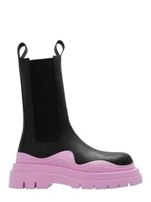 Bottega Veneta Tire Chelsea Boots - Black