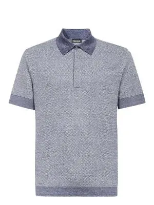 Zegna Short-sleeved Polo Shirt - Gray