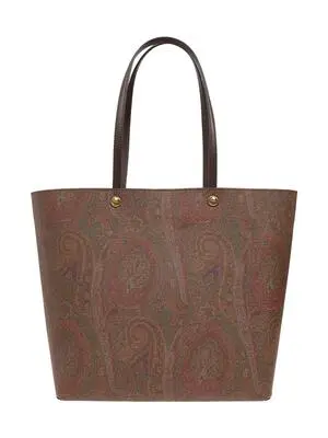 Etro Paisley Printed Shopper Bag - Brown
