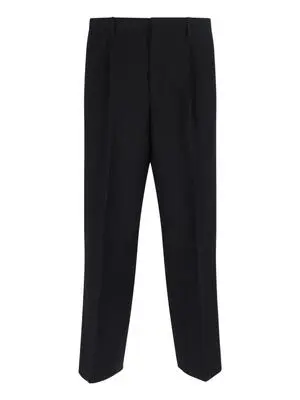 SUNFLOWER Pleated Wide Leg Trousers - Black