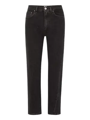 TOTEME High-rise Straight Jeans - Black