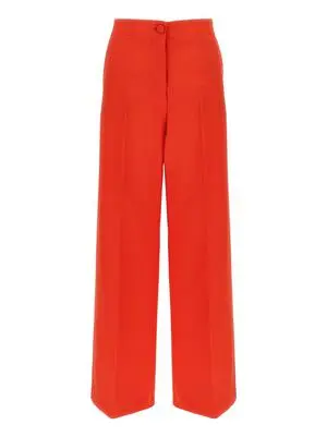 Brioni Pleated Wide-leg Stretch Trousers - Red