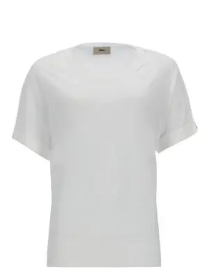 Herno Short Sleeve Knitted Top - White