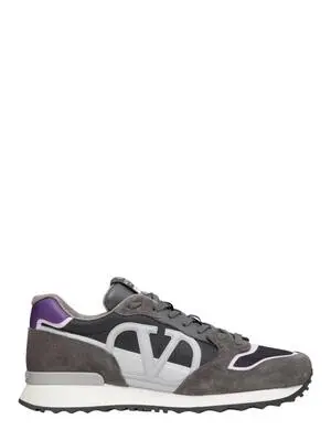 Valentino Garavani Valentino Garavani Vlogo Pace Lace-Up Sneakers Grey/graphite/purple
