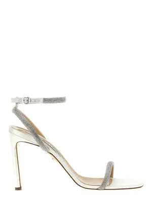 SERGIO ROSSI Sergio Rossi Square-Headed Stiletto Sandals With Embellished Straps