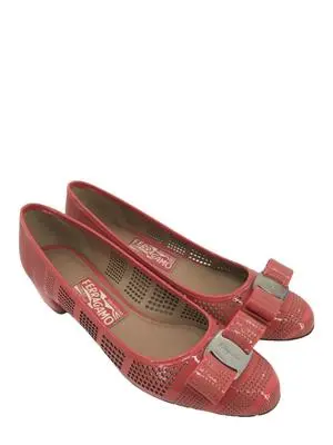 FERRAGAMO Logo Bow Ballet Flats - Multicolor