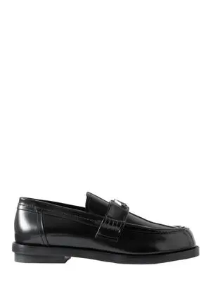 Alexander McQueen Logo Plaque Slip-on Loafers - Black