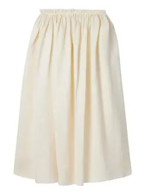 Gabriela Hearst Chiara Linen Midi Skirt - Ivory