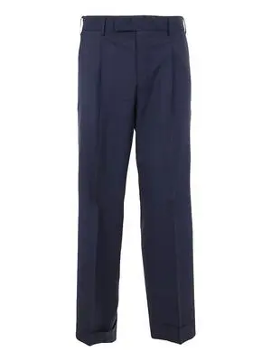 PT TORINO Logo Detailed Casual Pants - Blue